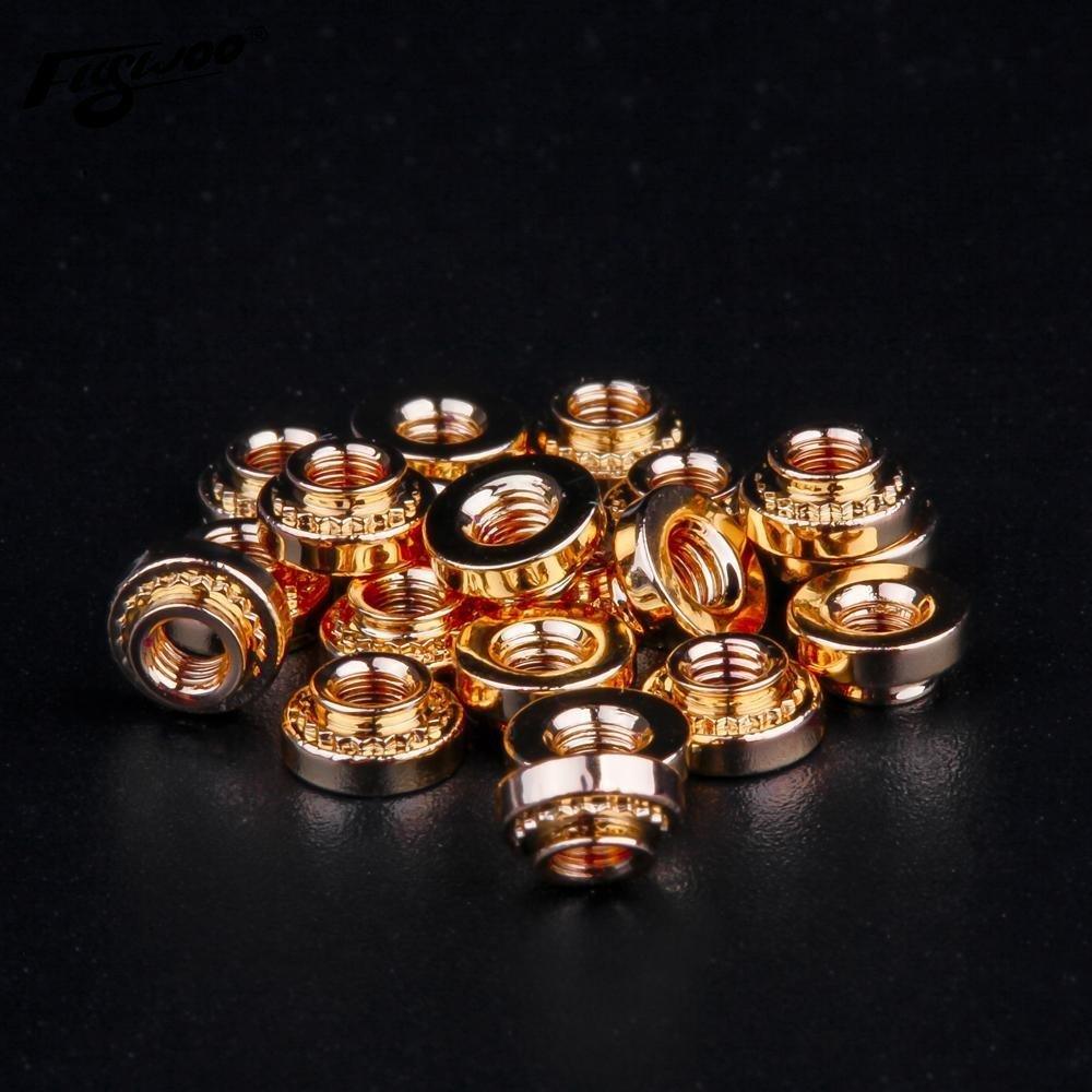 M3 Press Nuts (20pcs) - Gold